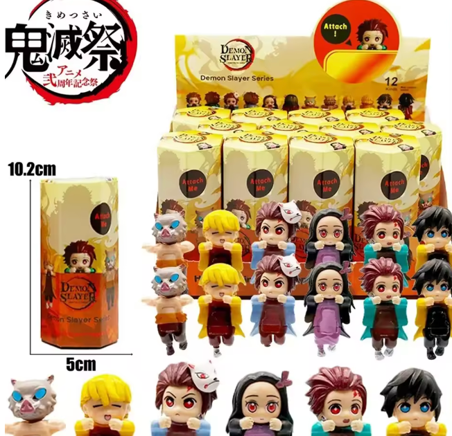 2025 Demon Slayer Hippers Blind Box Mini Action Figures Collectible ...